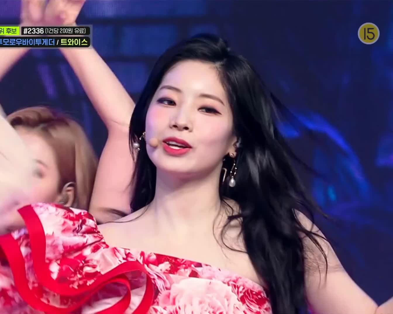 Dahyun - red dress, alcohol free performance, 210617, M Countdown EP.714 | Scrolller