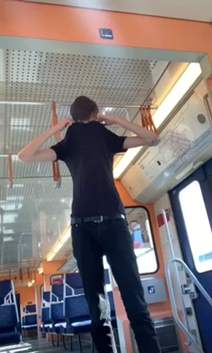 undressing on the train | Scrolller