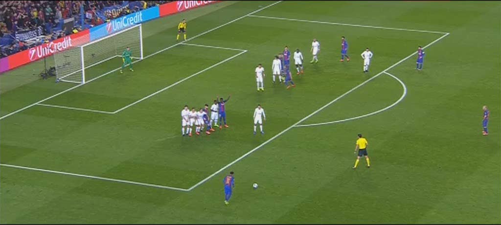 Neymar free kick goal vs Paris Saint-Germain | Scrolller