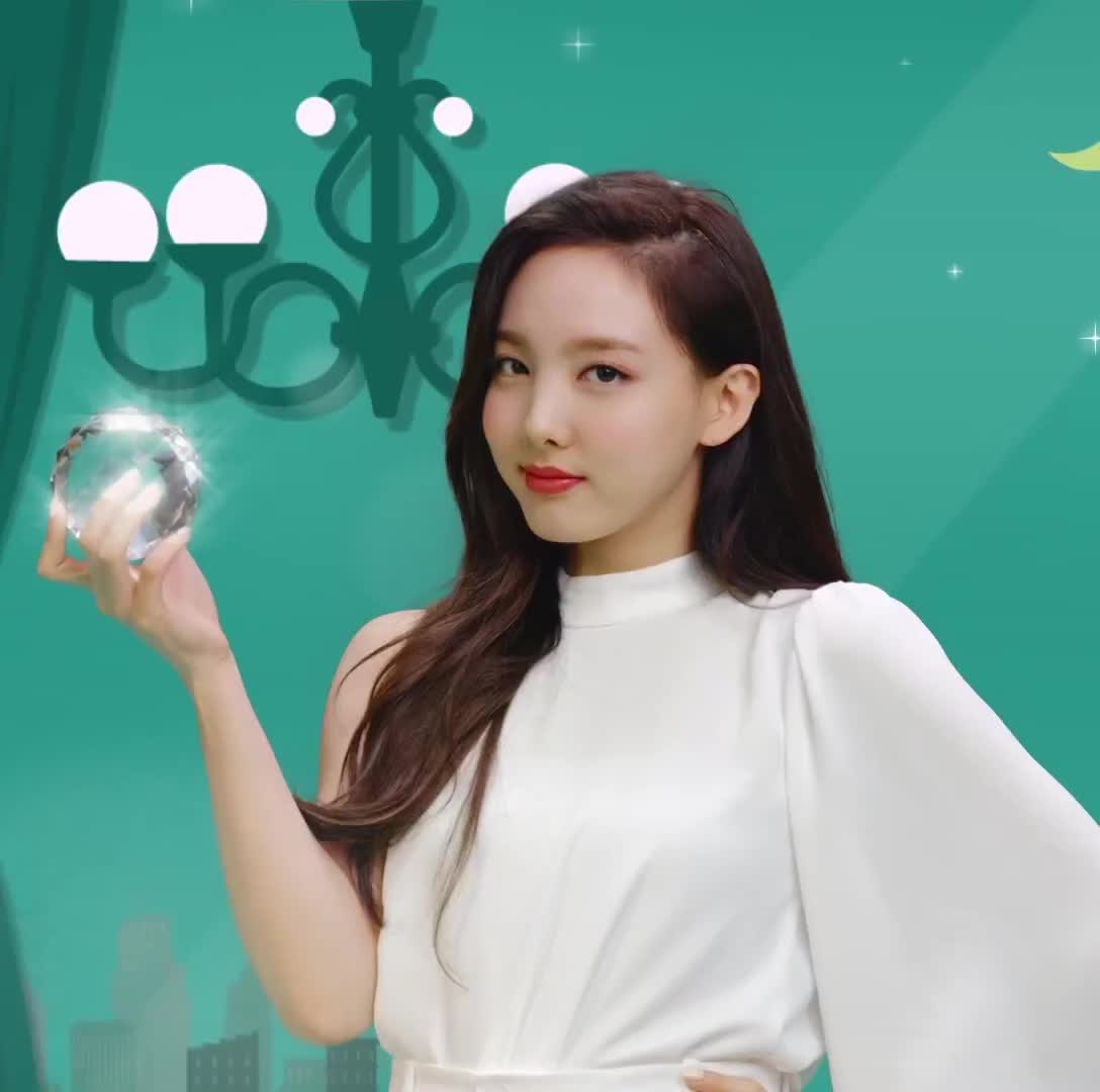 Nayeon - white top, crystal ball | Scrolller
