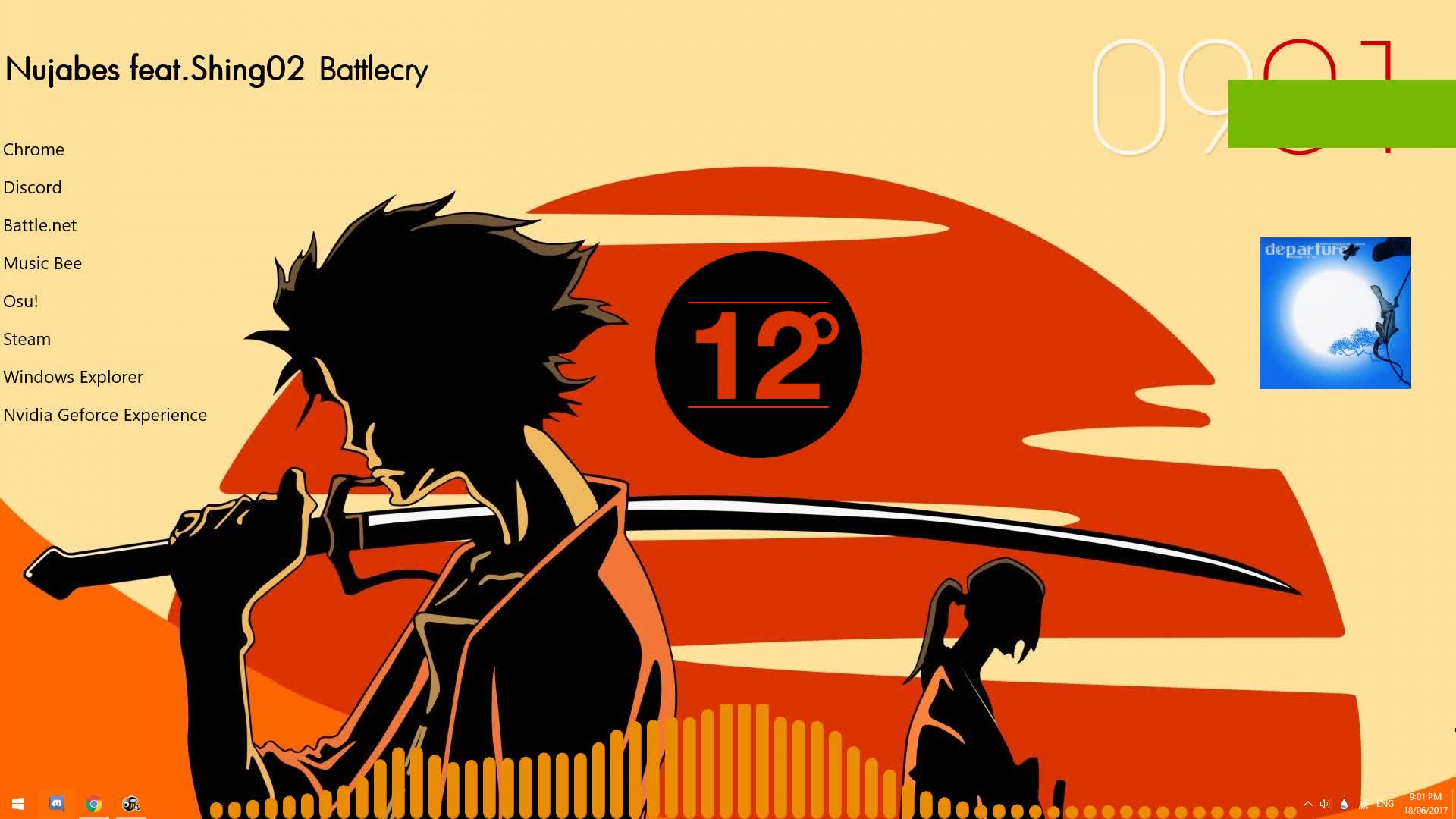 My samurai champloo rainmeter set up | Scrolller