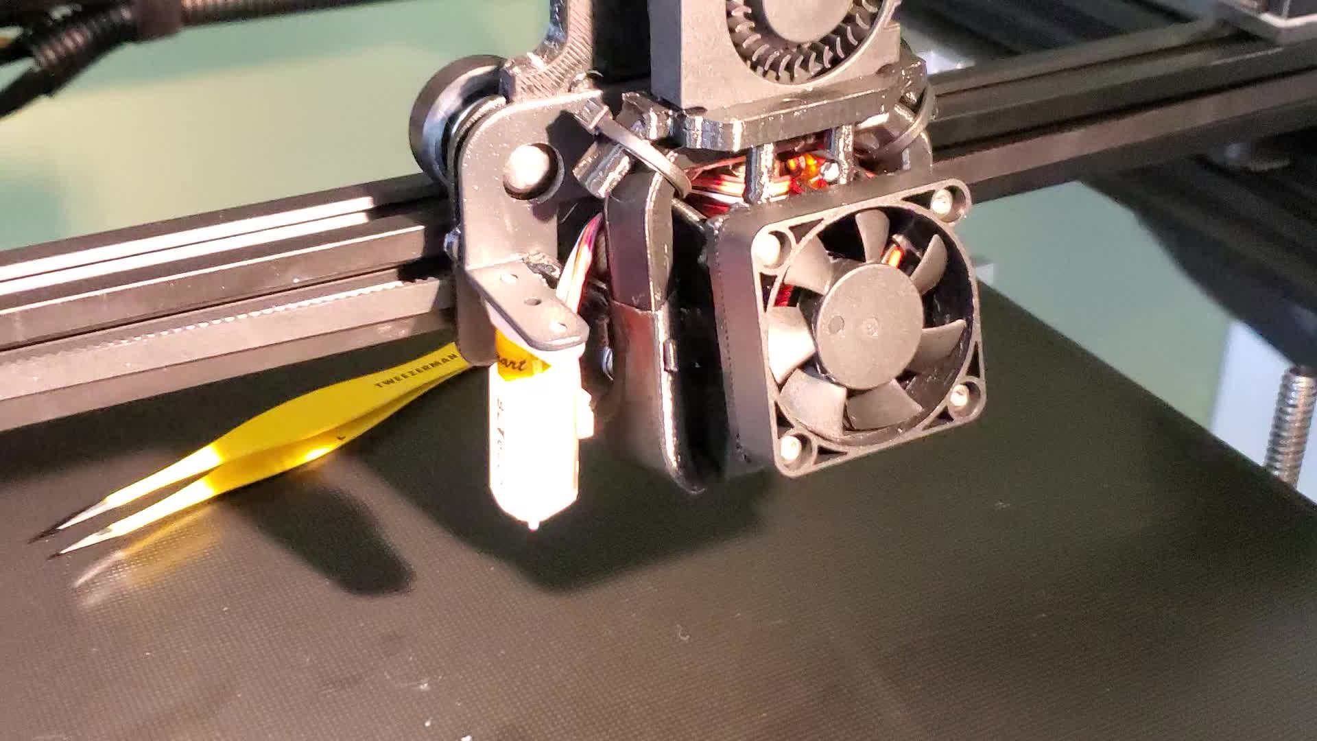 Prototype #1 Bantam Duct and Minimal Mount for Ender 5 Plus, using all stock hardware | Scrolller