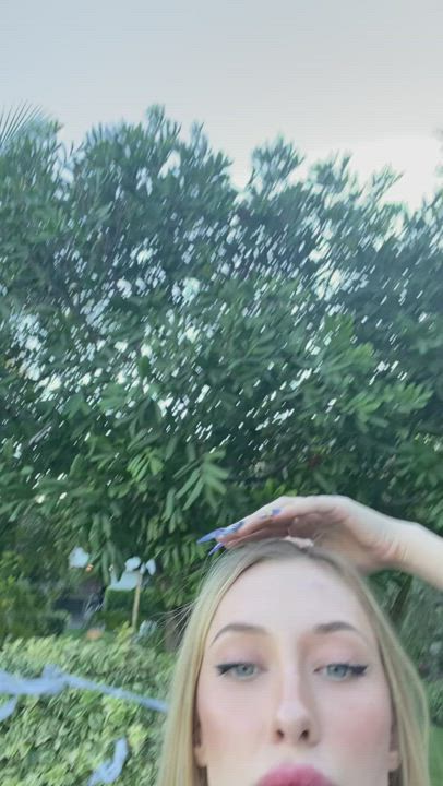 strolling through the gardens in nothing but lingerie | Scrolller