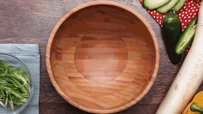 Glazed Tofu Steamed Bun with Pickled Vegetables | Scrolller