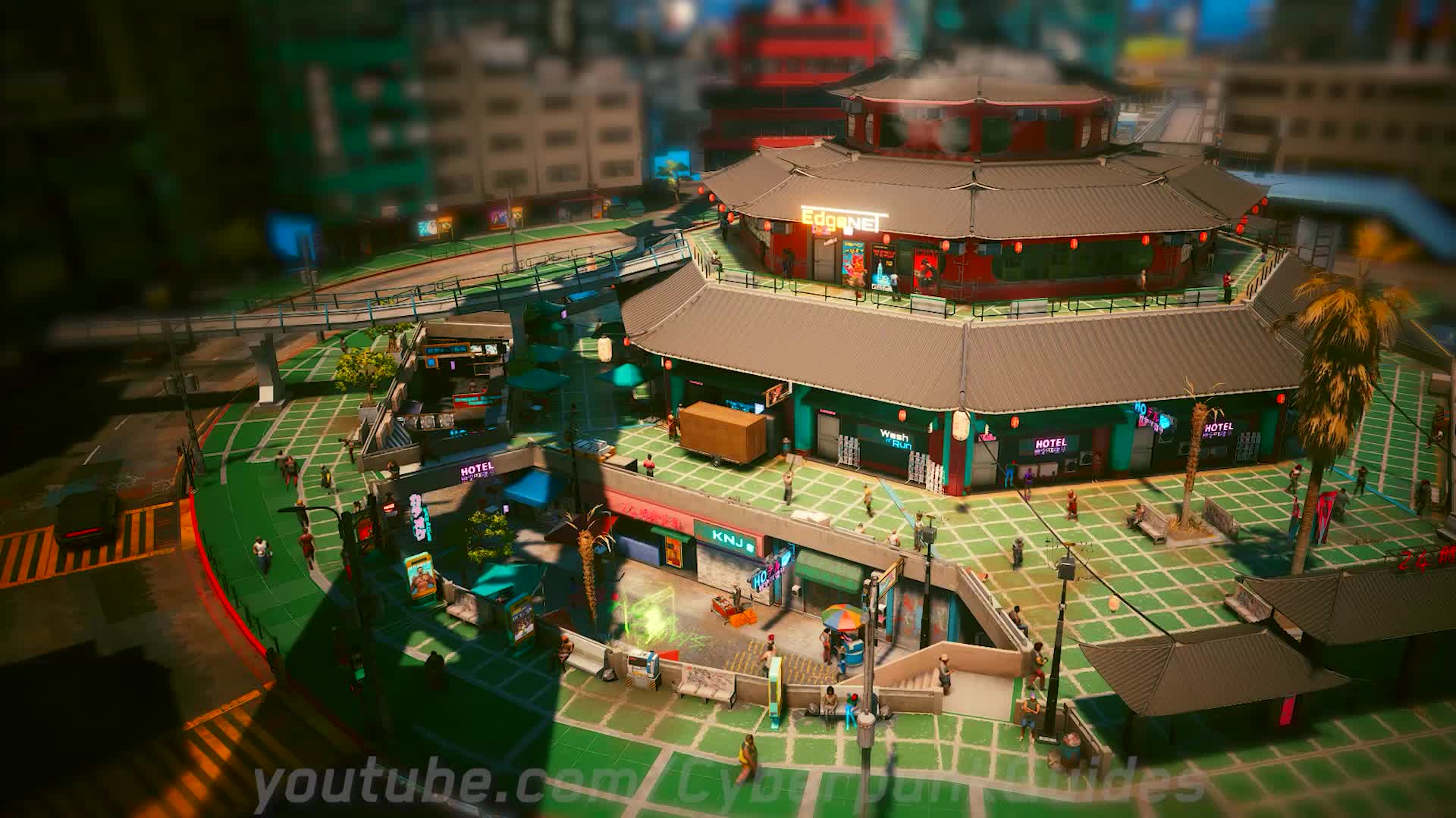 Using a tilt-shift effect to turn Cyberpunk into Cities: Skylines | Scrolller