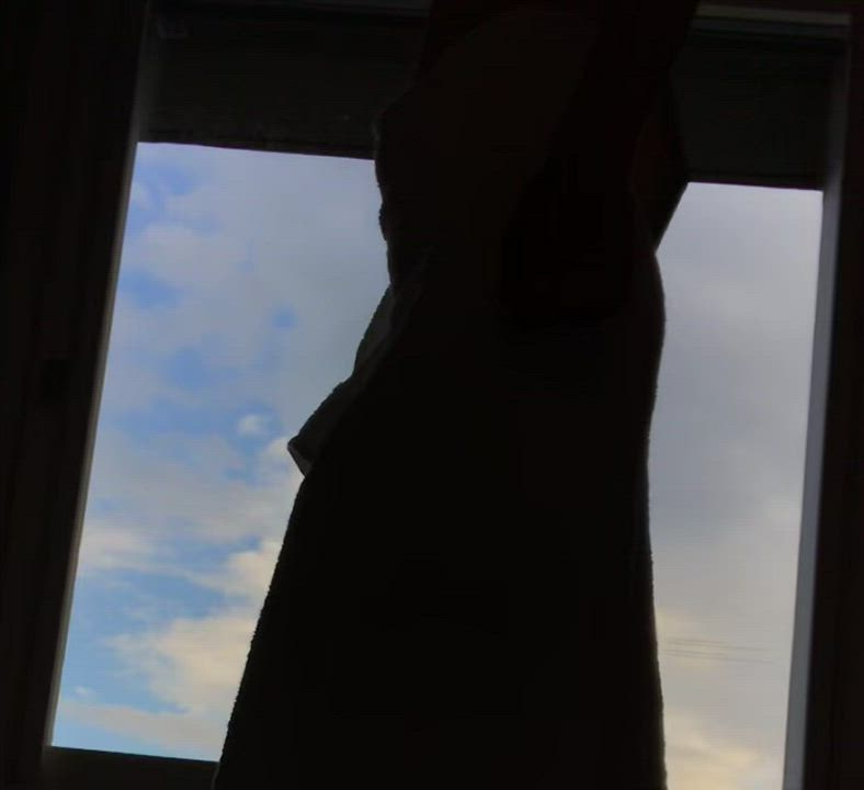 Jerking off in front of the hotel window | Scrolller