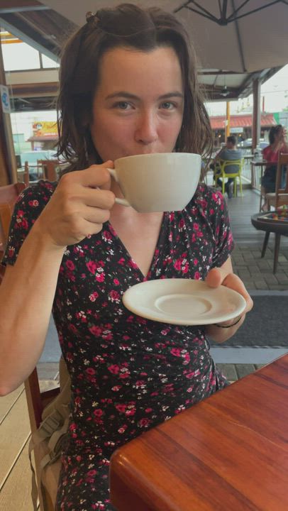 We have a lot of Catching Up to Do, Let's Start by Flashing and Playing at a Cafe! | Scrolller