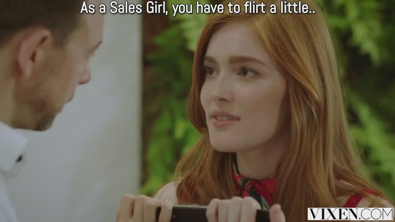 Redhead Salesgirl Gets Her Clients Scrolller
