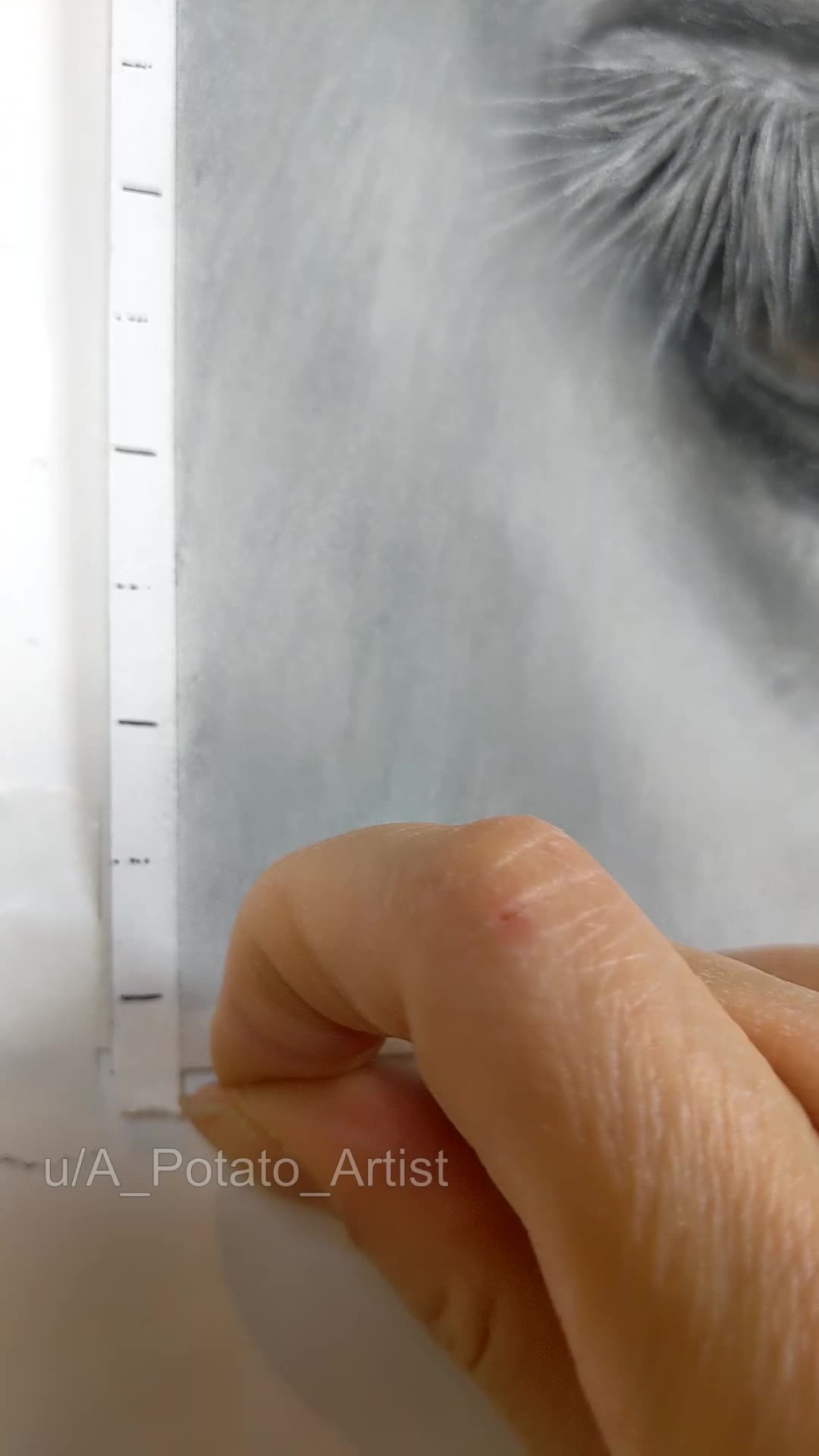 Peeling tape off the edges of a drawing | Scrolller