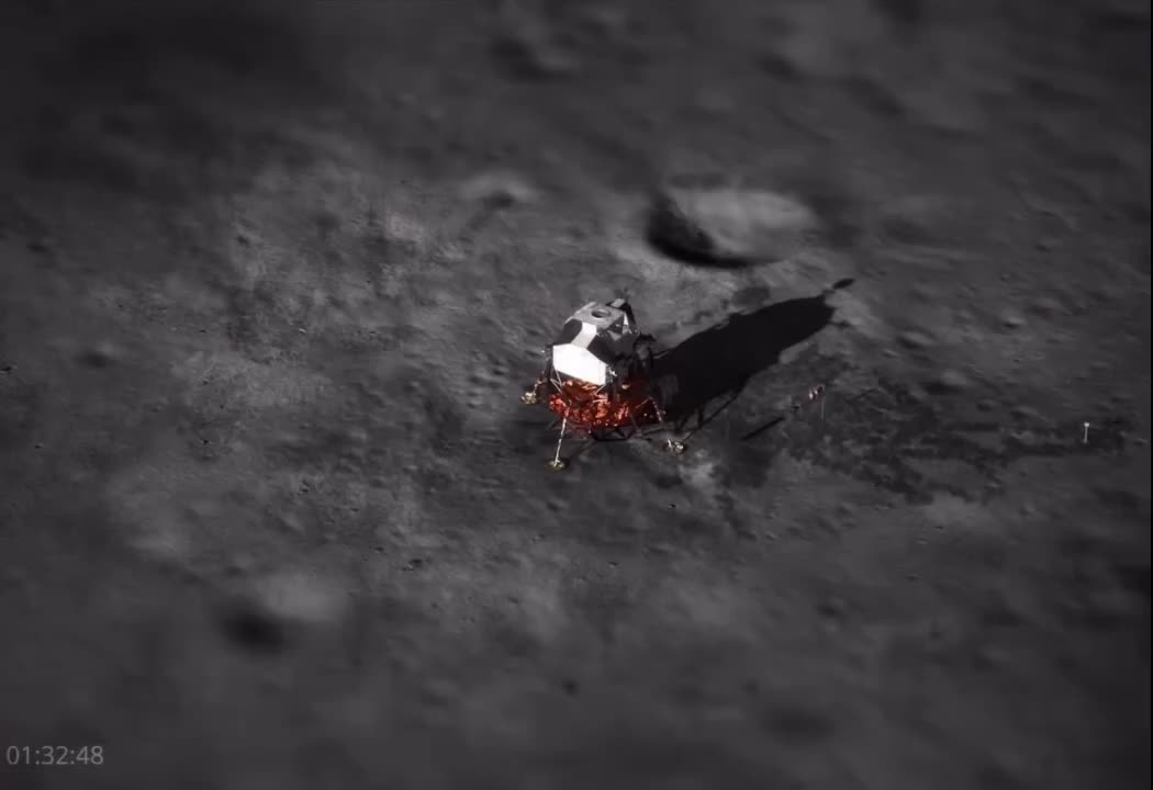 Apollo 11 EVA recreated from a drone’s perspective | Scrolller