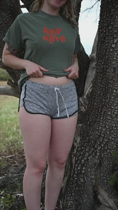 Titty drop every time I go camping! | Scrolller