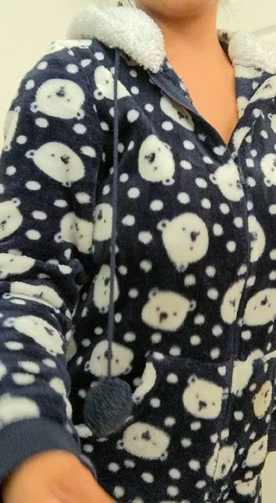 My bear Onesie hiding something | Scrolller