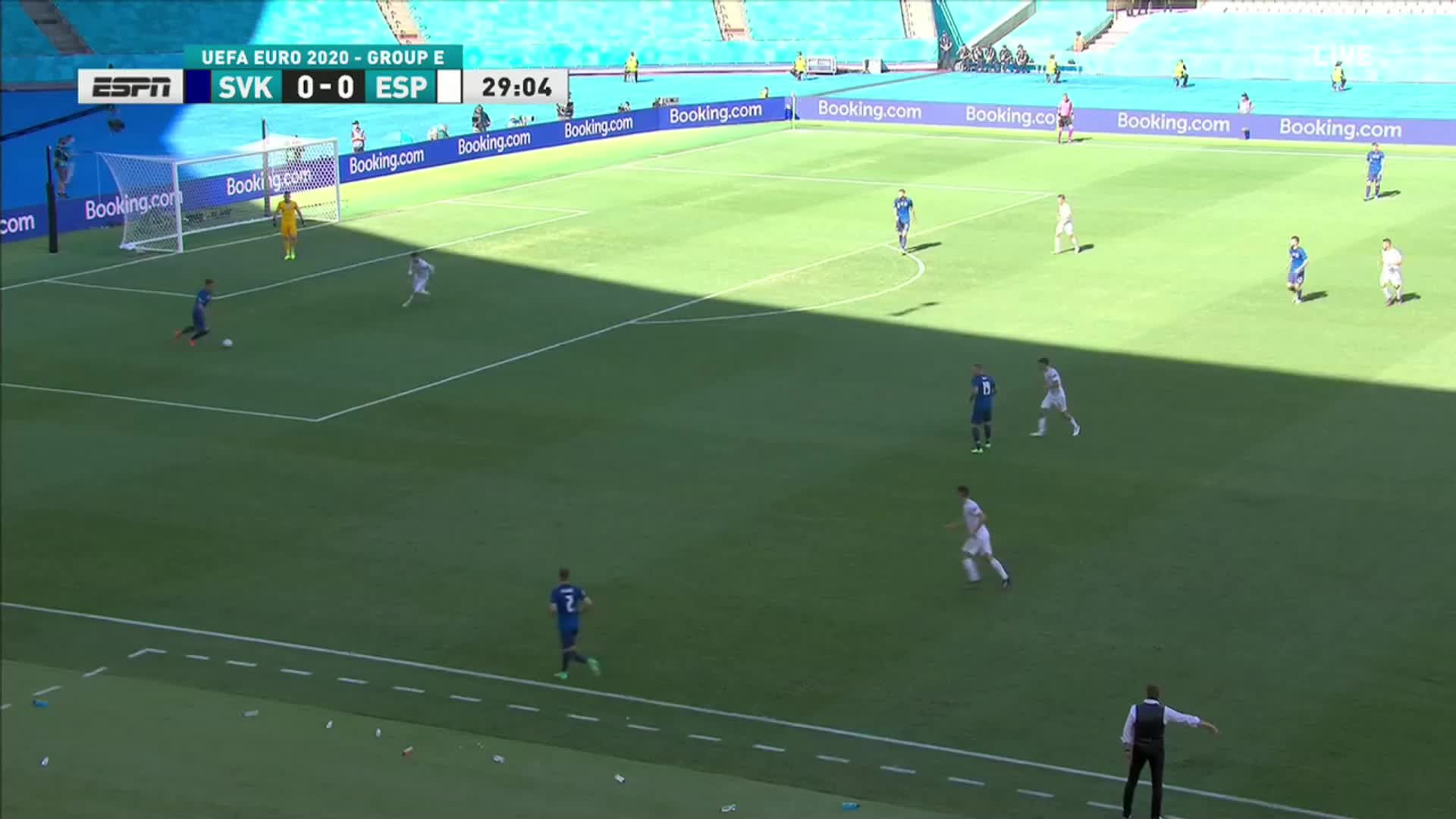 Slovakia's goalkeeper Martin Dúbravka spiking the ball into his own net | Scrolller