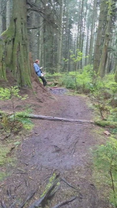 Ginger twink caught jerking in the woods | Scrolller