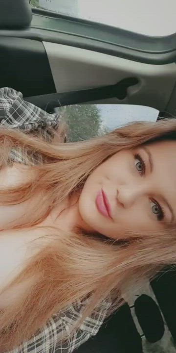 A little bit of car cleavage for you | Scrolller