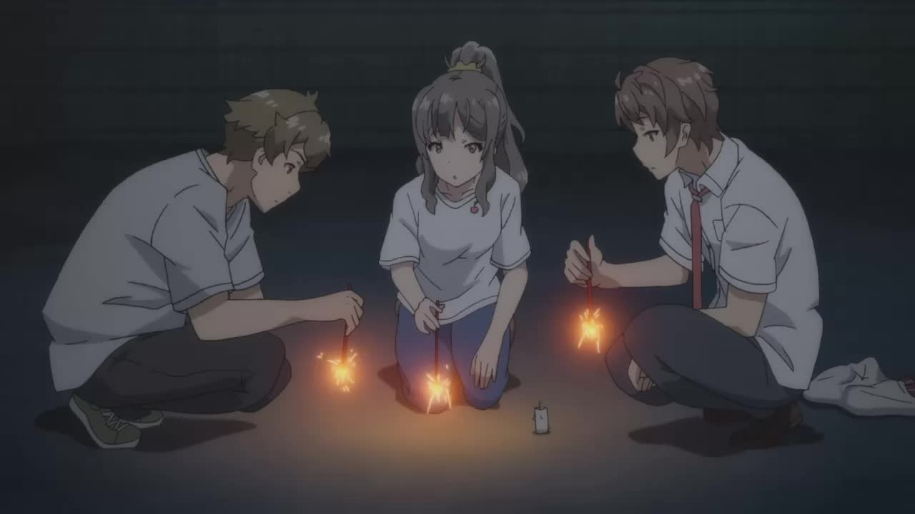 Watch her firework [Seishun Buta Yarou Wa Bunny Girl Senpai No Yume Wo Minai] | Scrolller