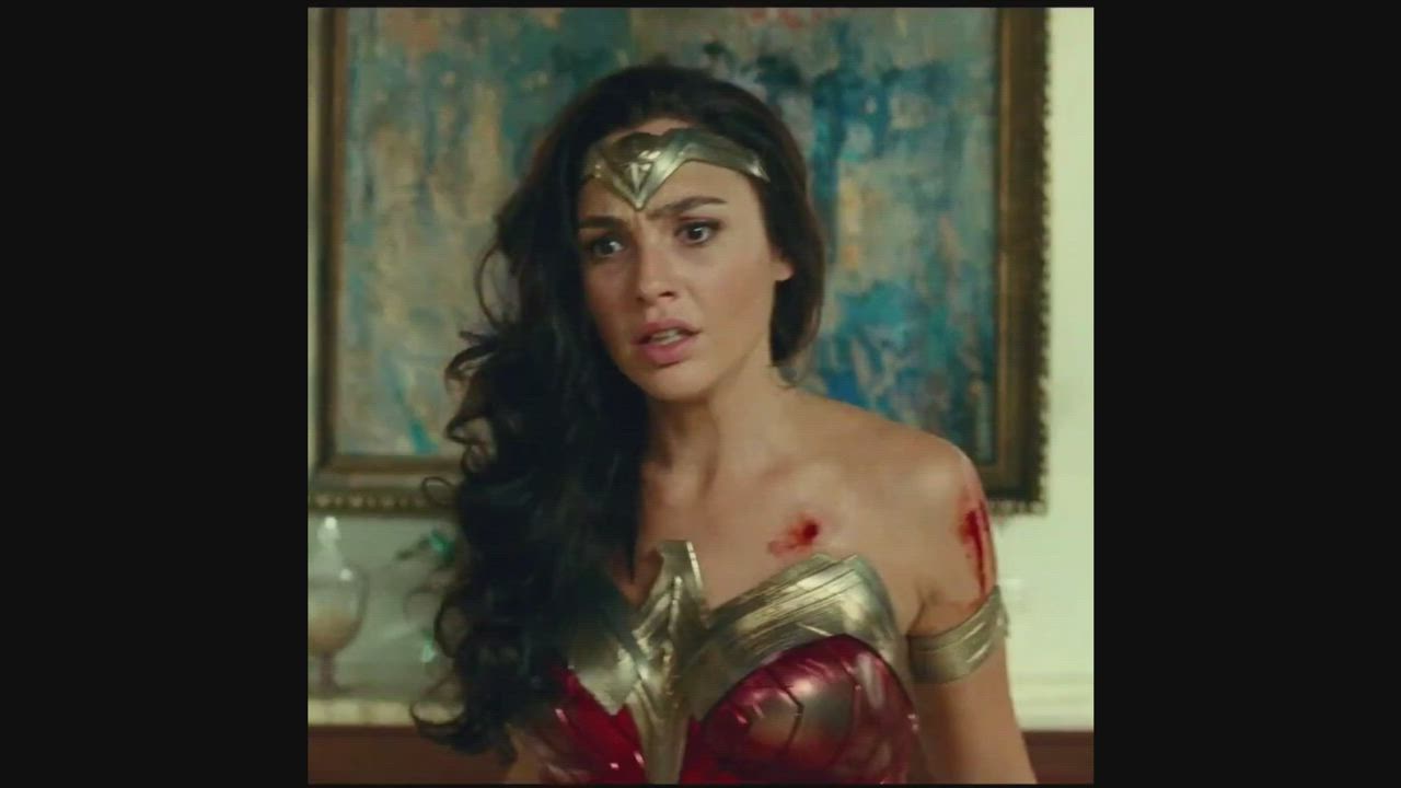 That frustrating look of gal Gadot when you ask for another round even after banging her hard ...