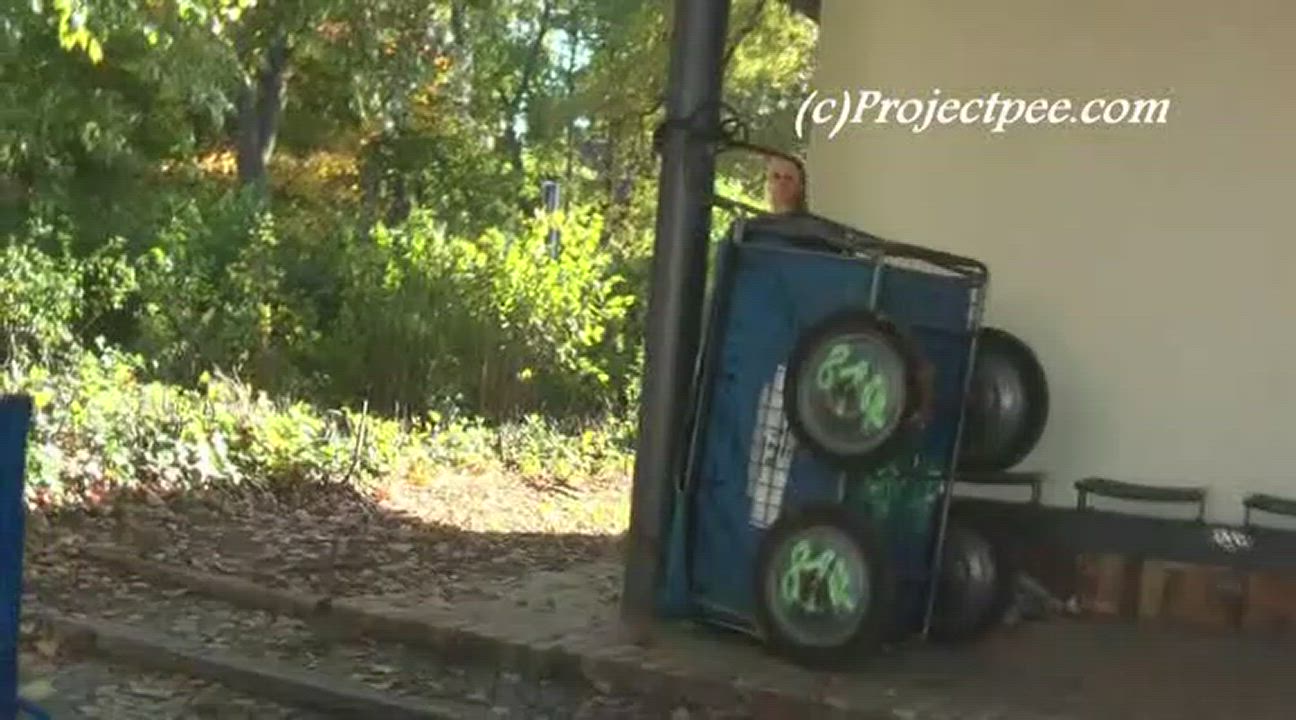 Blonde Girl Peeing in Public | Scrolller