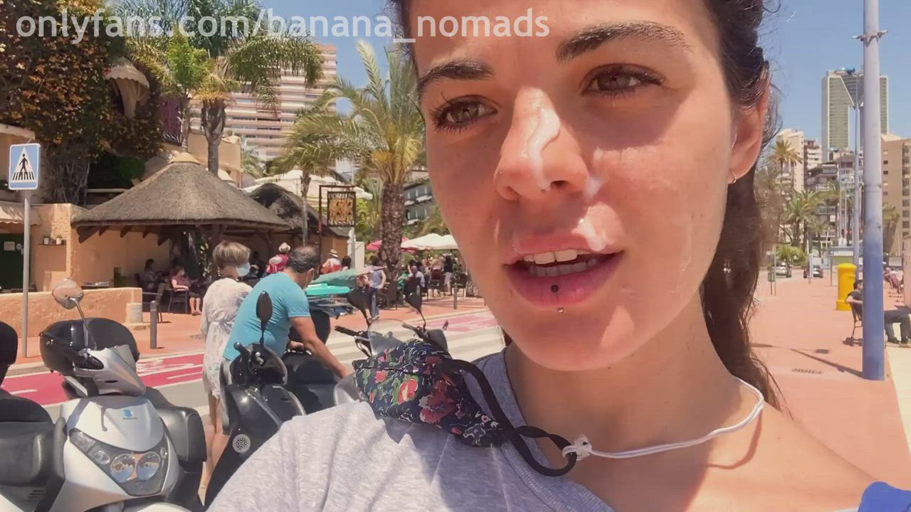 A little extra 'suncream' on her face... | Scrolller