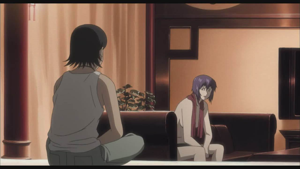 That classic "Ara Ara" scene where Motoko Kusanagi sleeps with a shota~♥ | Scrolller