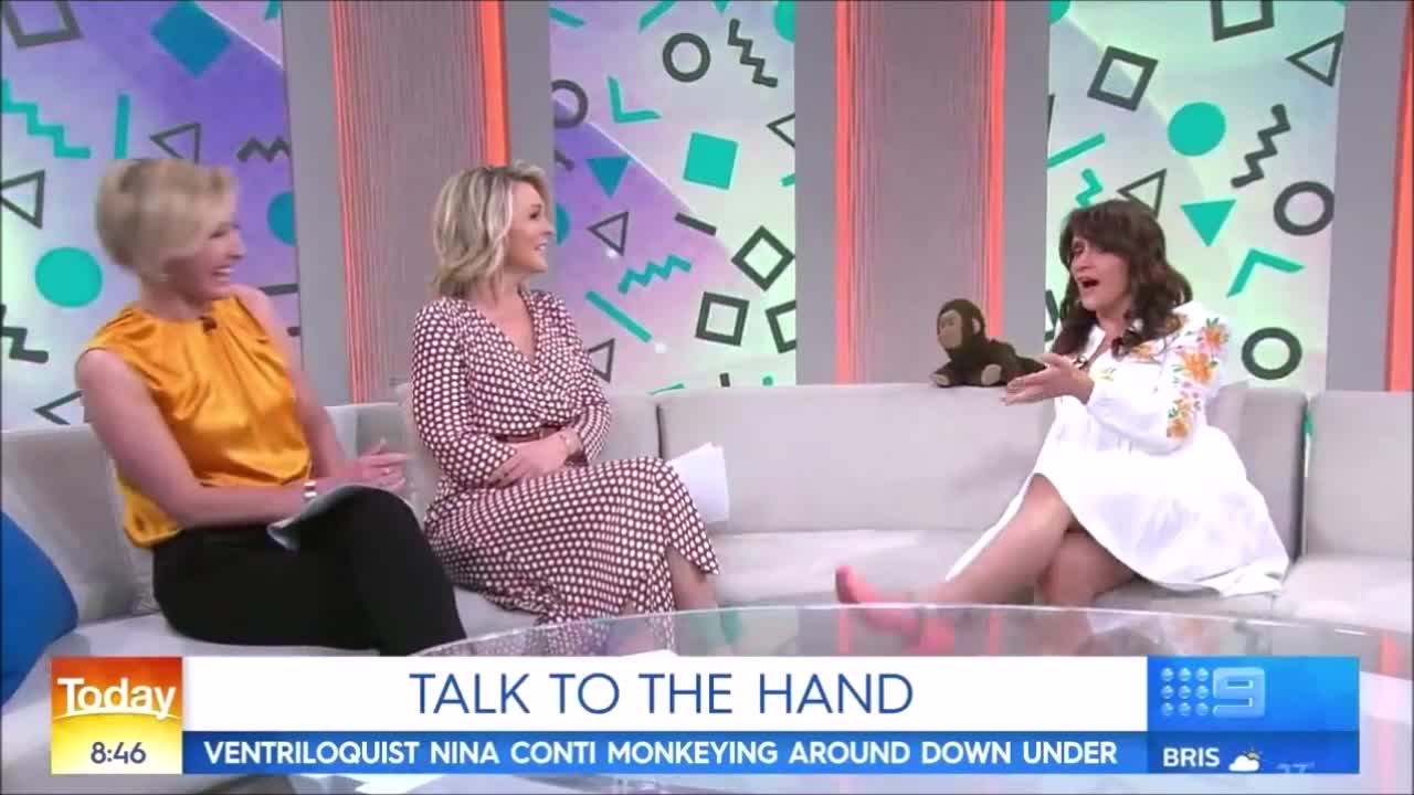 Nina Conti almost has a Basic Instinct moment | Scrolller