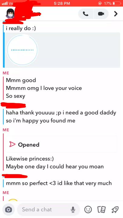 Another *VOICE MESSAGE* she thanks me for showing her my big cock and says I make her nervous ☺️ ...