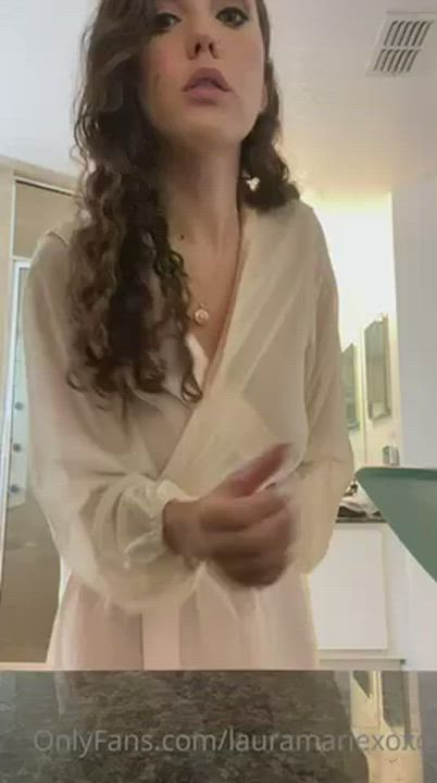 Who waited until she dropped her gown? | Scrolller