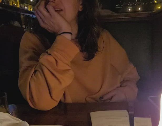 First time flashing at local restaurant | Scrolller