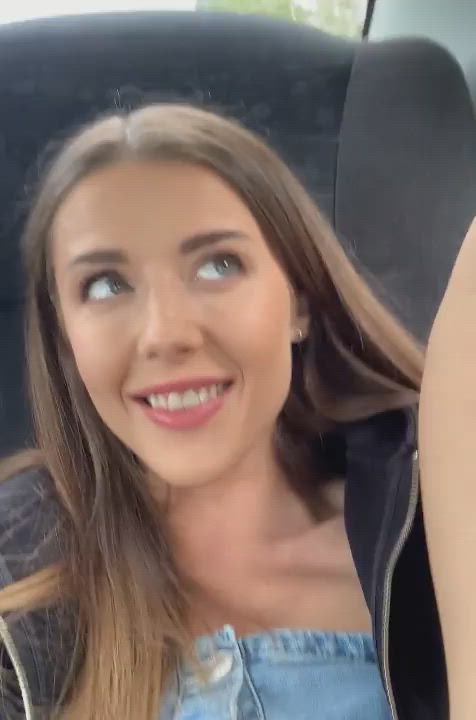 Sybil A Kailena in the backseat of a car | Scrolller