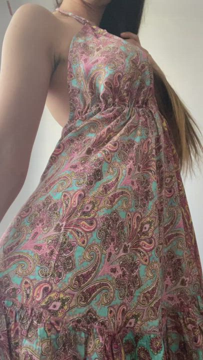 Holding A Surprise Under My Dress Scrolller