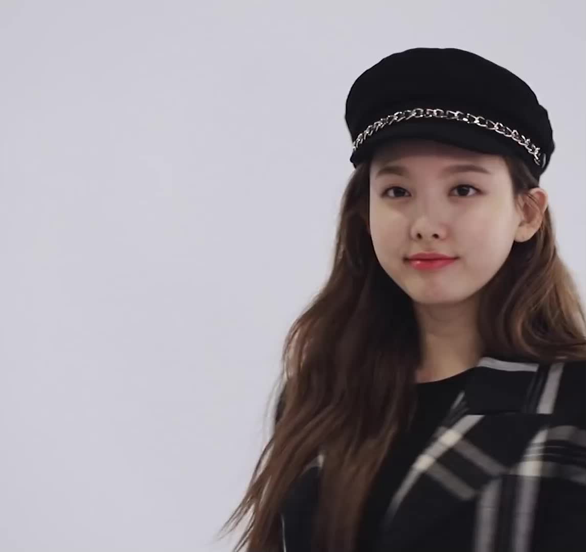 Nayeon - b&w jacket, black hat, top | Scrolller