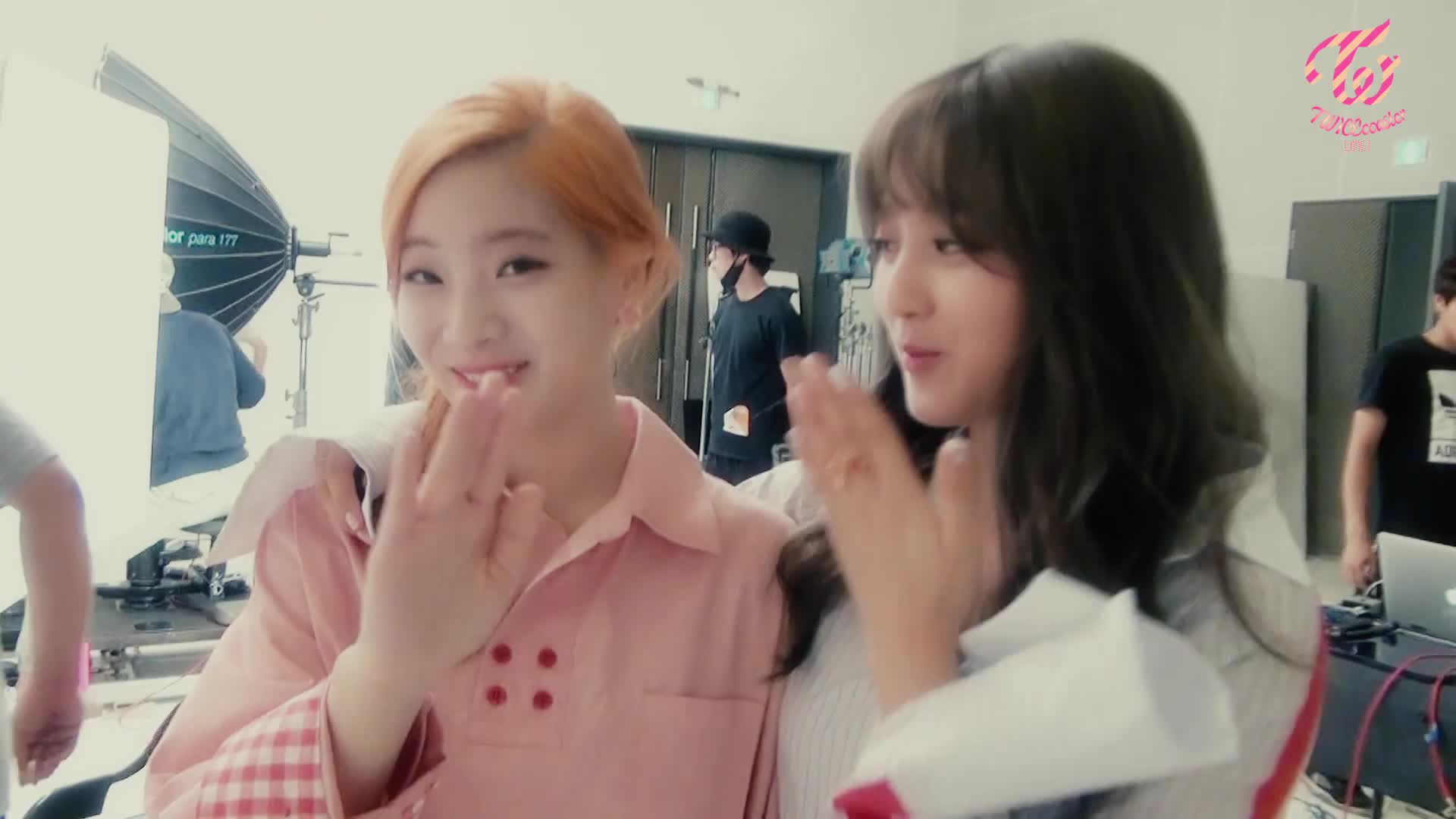 Dahyun Gives Kisses Via Jihyo GIF by jan | Scrolller