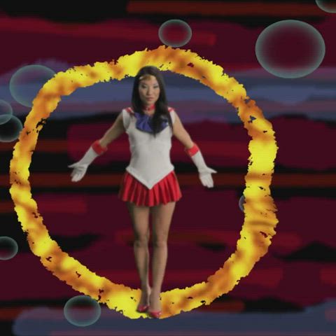 As leggy Sailor Mars | Scrolller