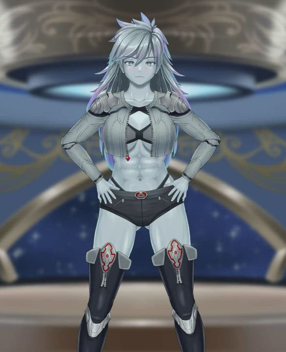 (Melting Point) Her abs are as strong as... well... Titanium! | Scrolller