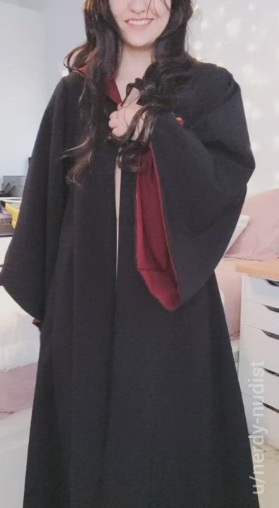 Underneath her robe. | Scrolller