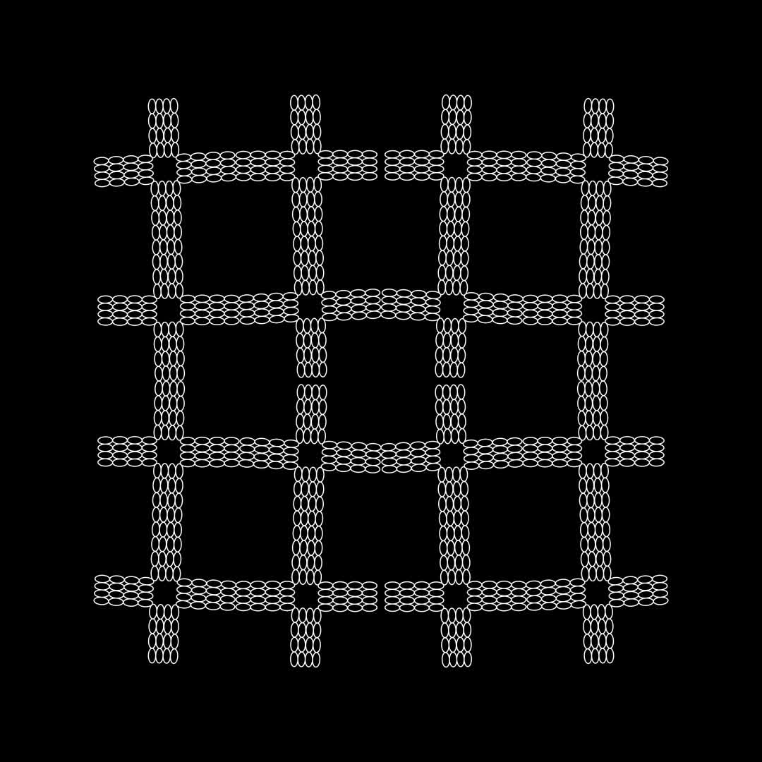 Reshaping a Rectangular Grid Made of Ellipses [OC] | Scrolller