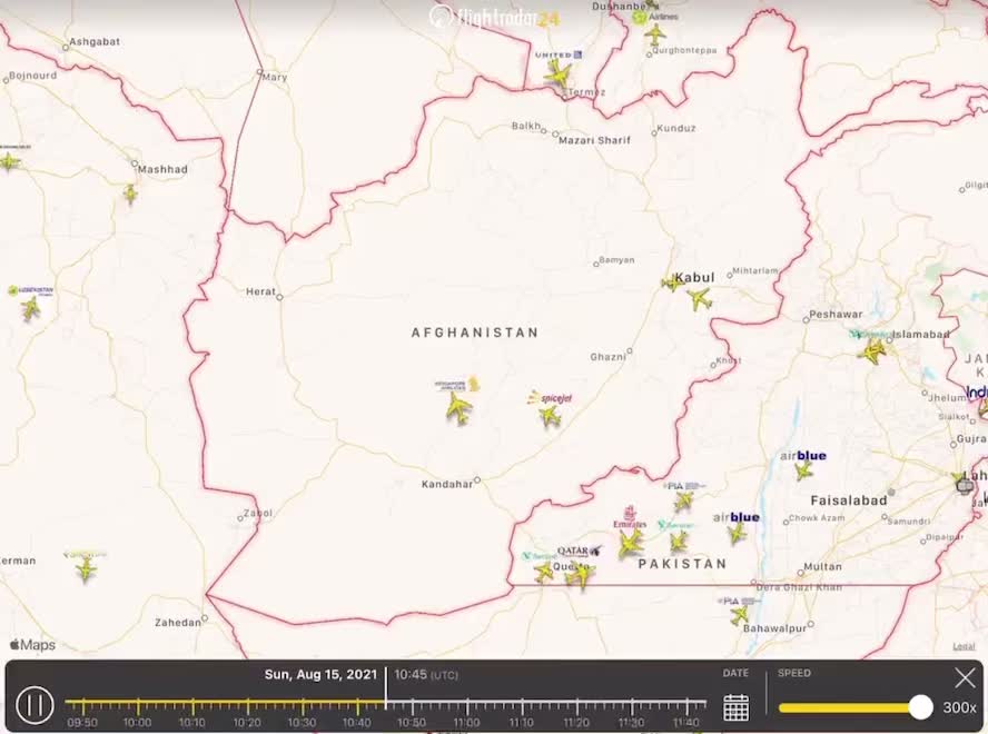 The clearing of Afghan skies over the past two days. | Scrolller