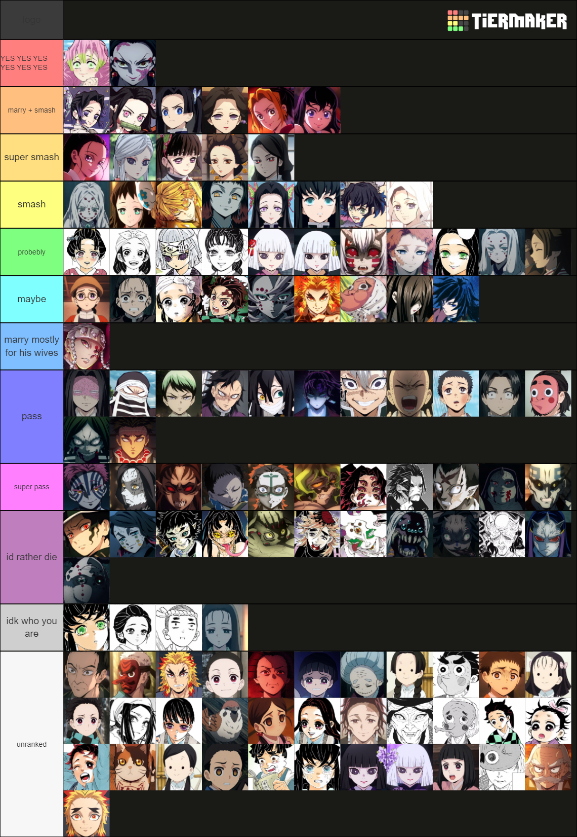 a tier list cus i was board | Scrolller