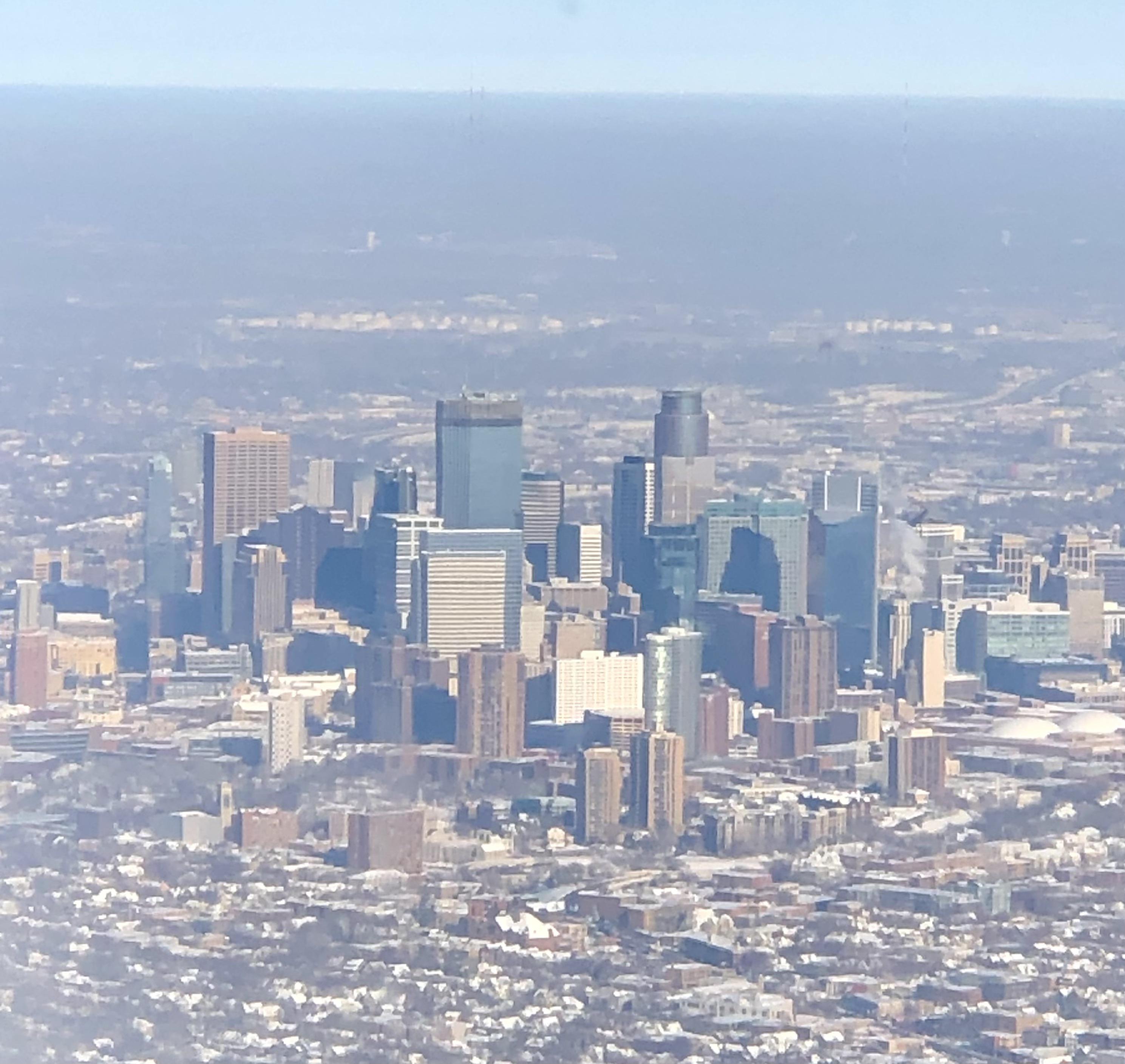 Aerial view of Minneapolis | Scrolller