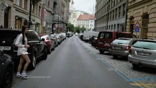 Alissa flashing in the middle of the road | Scrolller