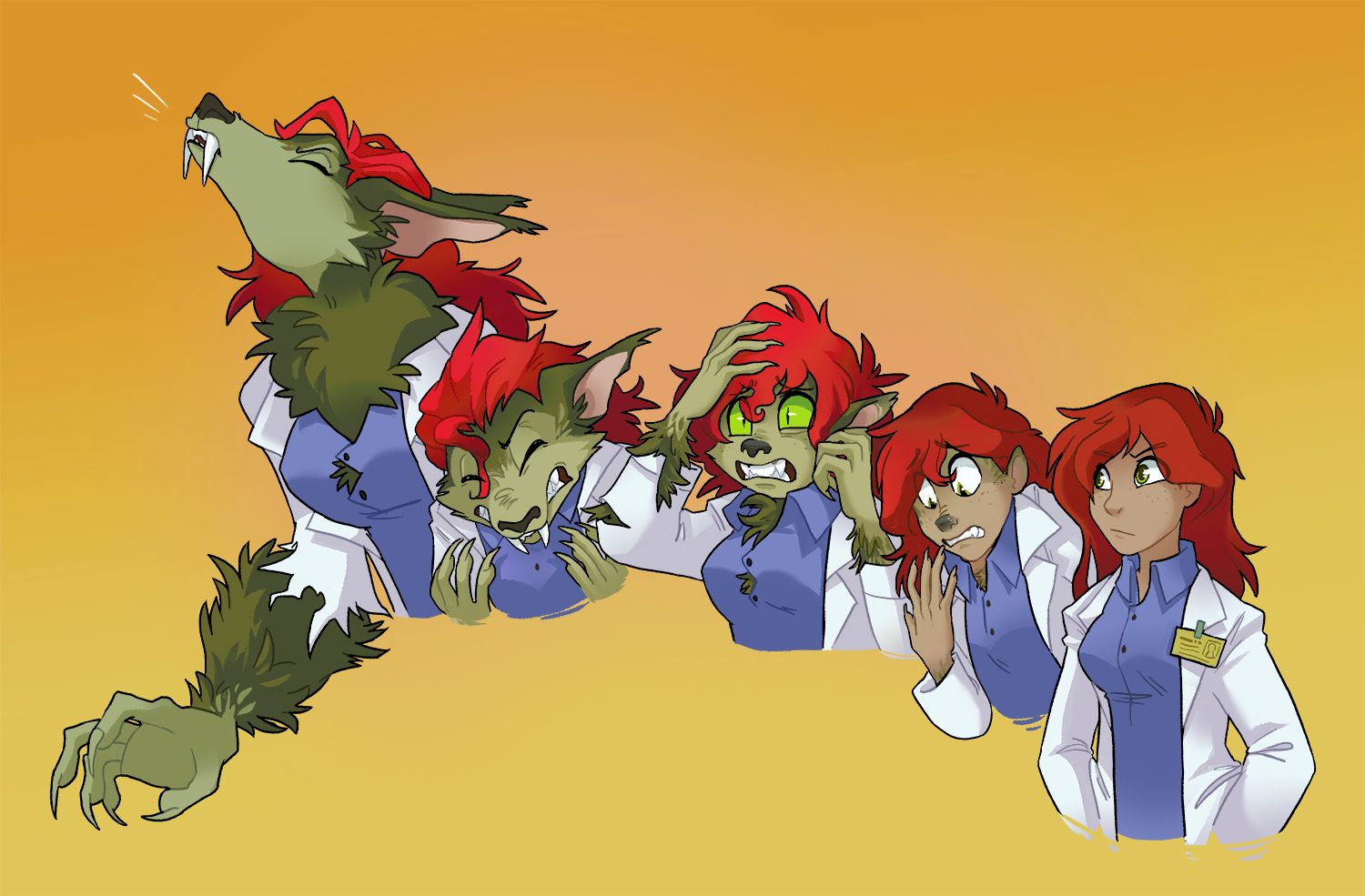 Another Commission Work for My Friend. His Character Turn into a Werewolf | Scrolller