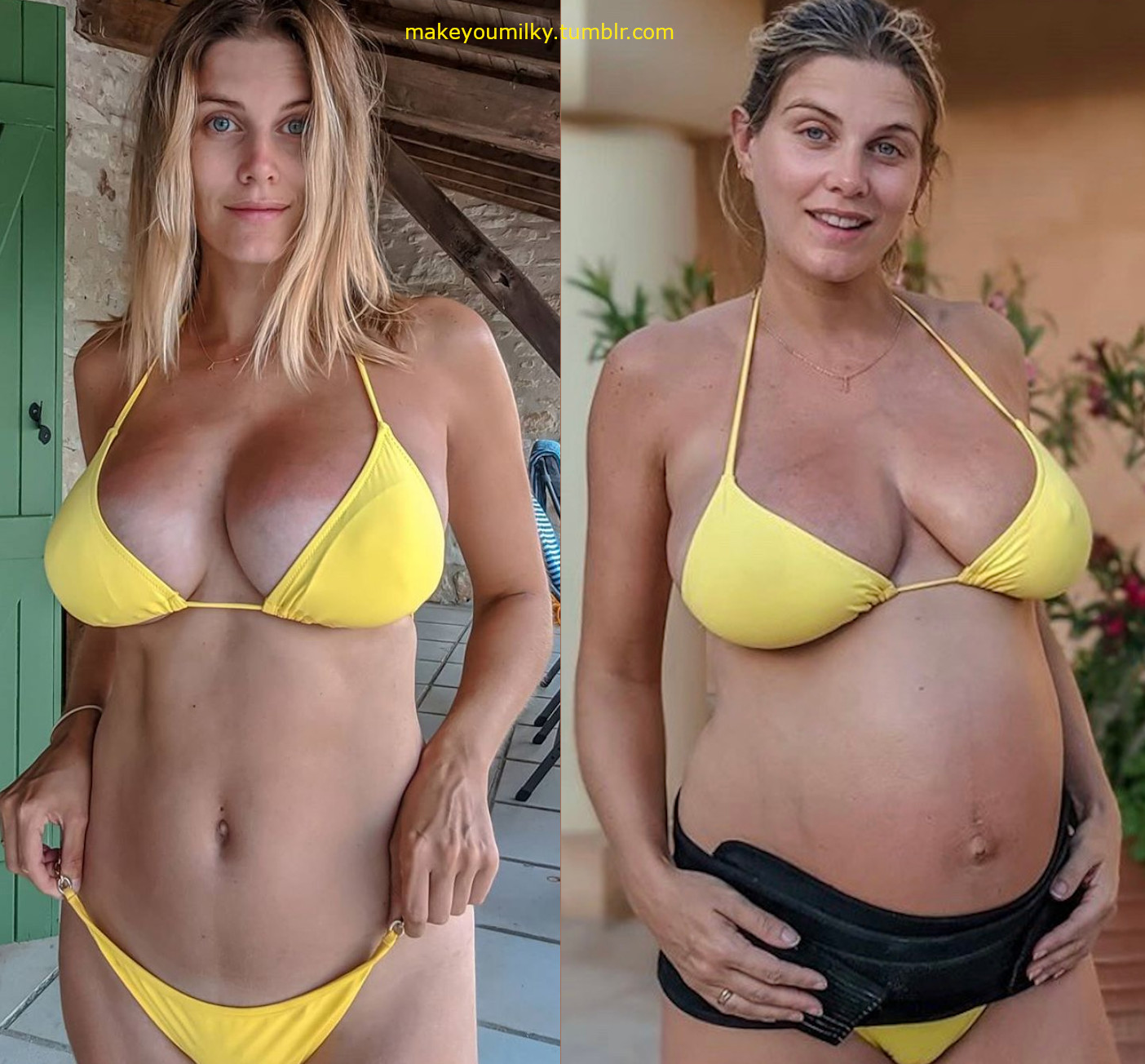 Ashley James pregnancy before and after | Scrolller