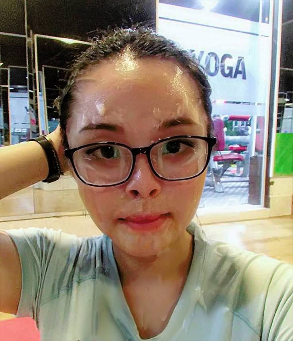 Asian Cumslut With Some Post Workout Supplement Scrolller
