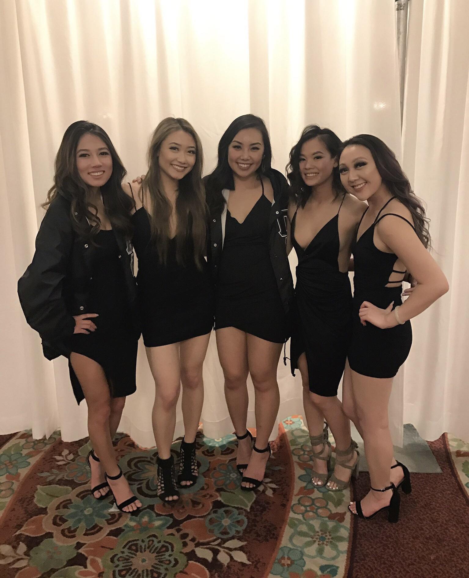 Asian Girls in Black Dresses | Scrolller
