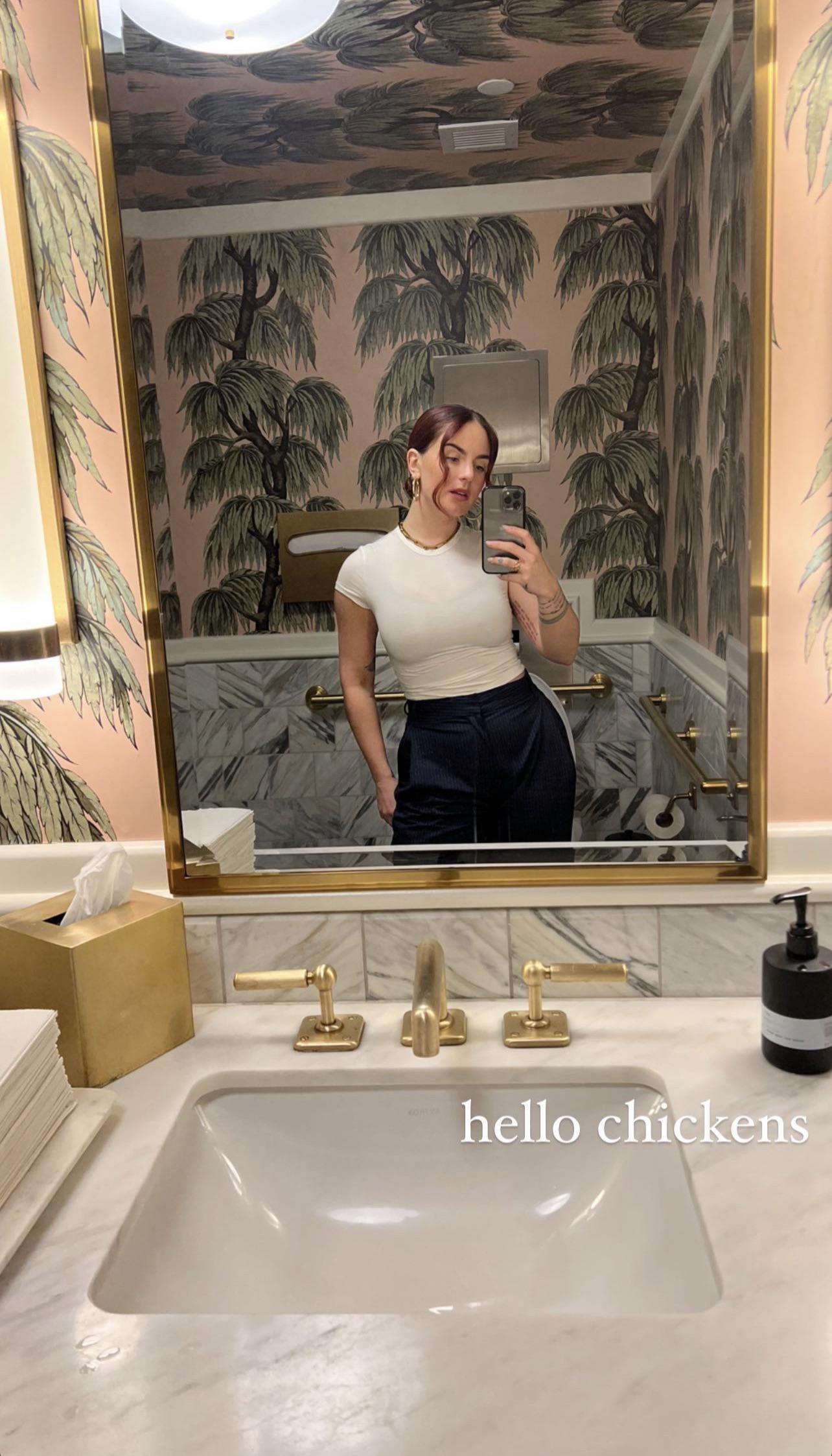 Bathroom selfie via IG story | Scrolller