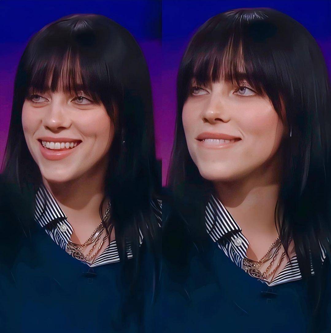 Billie dimples and lip bite | Scrolller