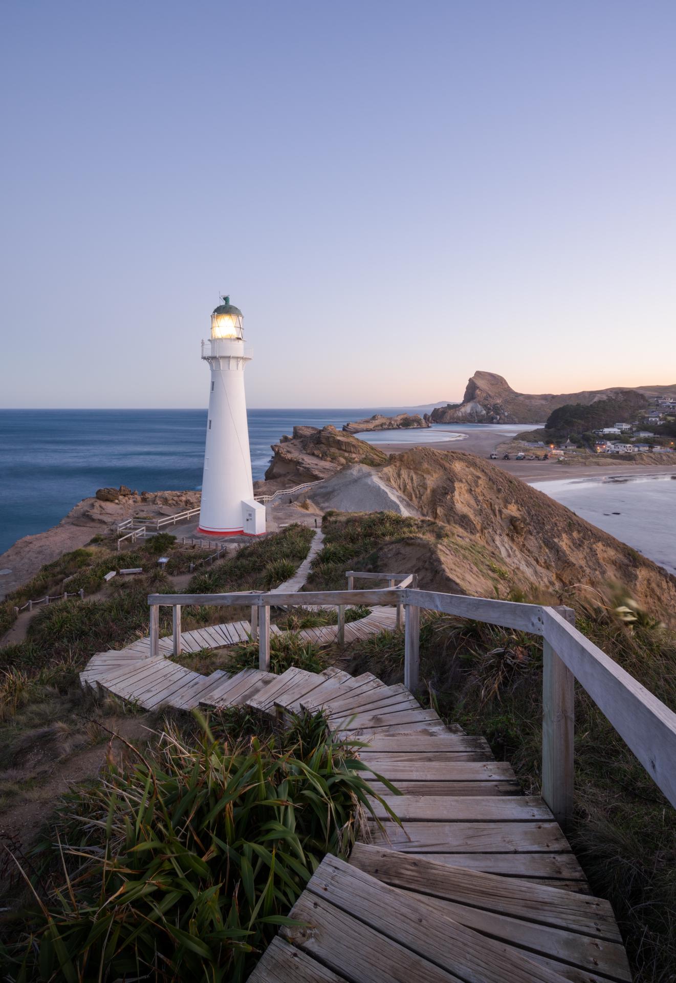 Blue hour at Castlepoint Lighthouse [OC] | Scrolller