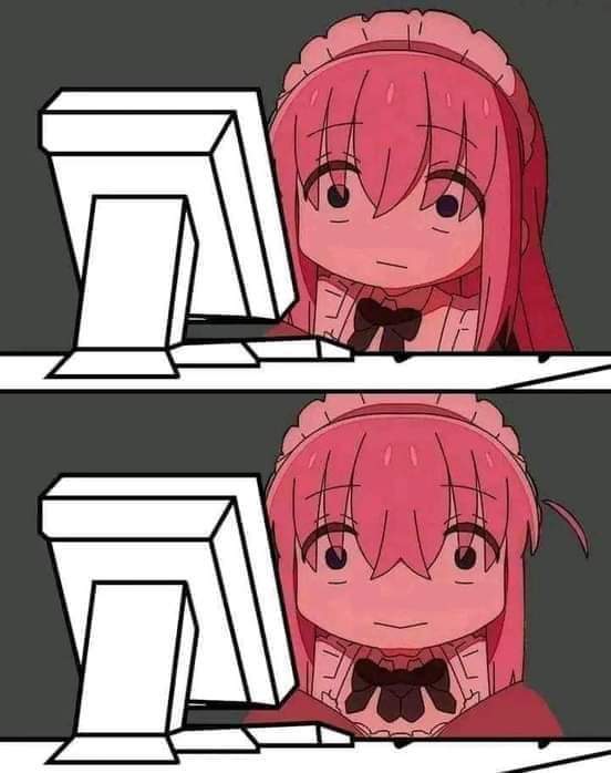 Bocchi seeing all the fanarts about her | Scrolller