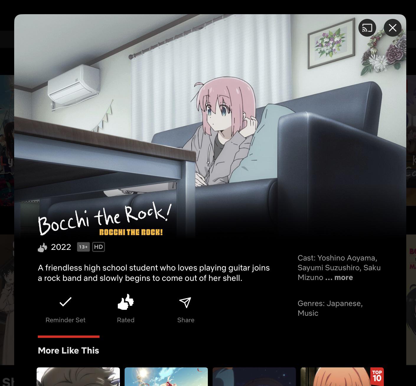 Bocchi the Rock! will be available at Netflix soon | Scrolller