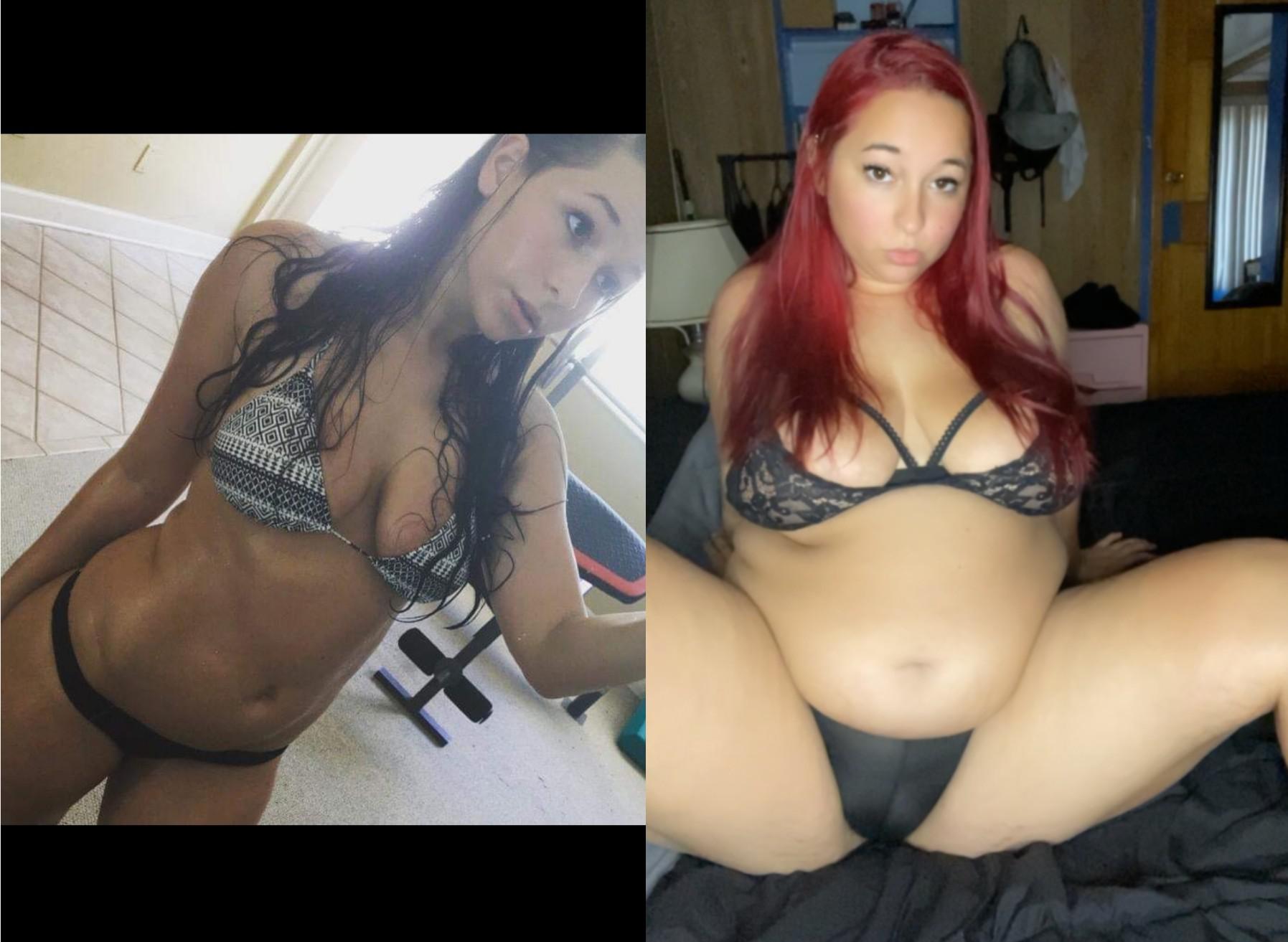 Calorie counting to nightly stuffing, former model wifes 100lb+ and counting gain 😍😍😍😈😈😈 | Scrolller